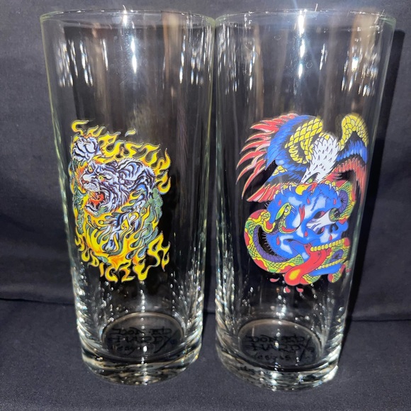 Ed Hardy | Kitchen | Doned Hardy Tattoo Artist Glass Tattoo Design ...